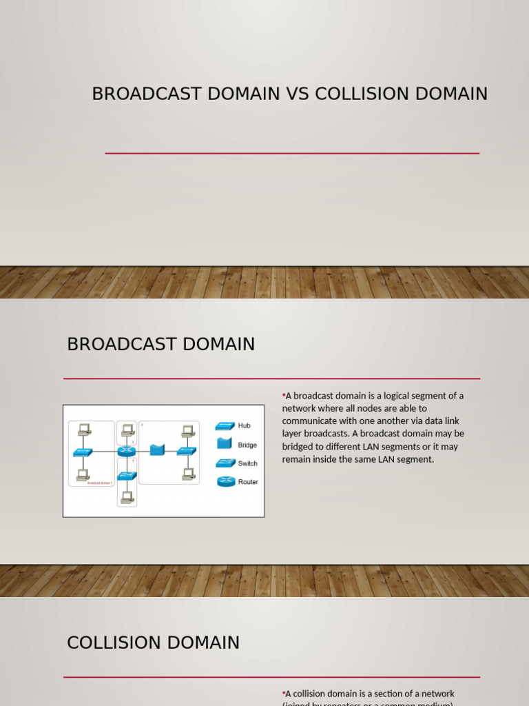 Broadcast Domain Vs Collision Domain | PDF | Computer Network | Ethernet