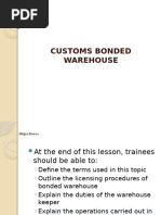 Customs Ex-Bond Filing Update | PDF | Warehouse | Customs