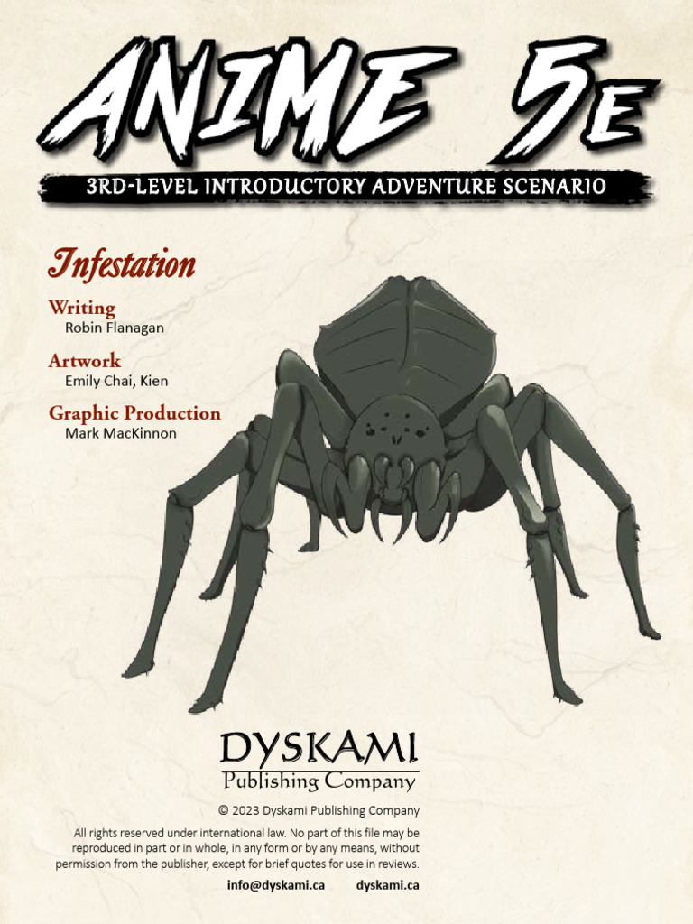 Anime_5E_DPC_3rd_Level_Introductory_Adventure_Scenario_Infestation ...