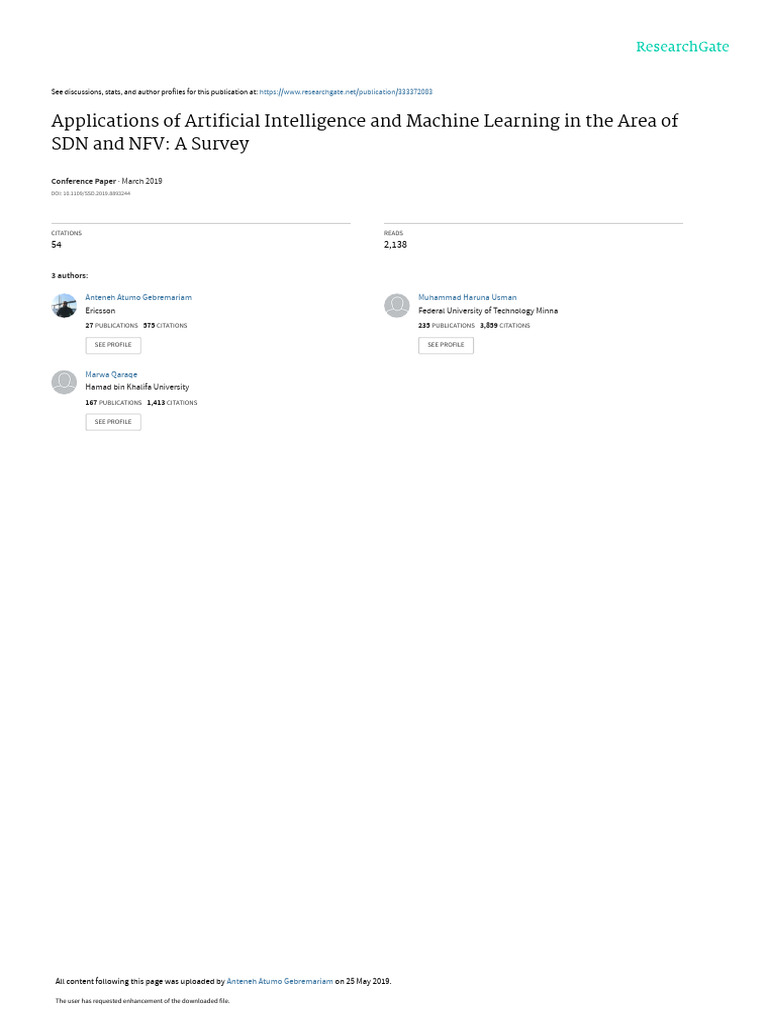 Applications of Artificial Intelligence and Machine Learning in The ...