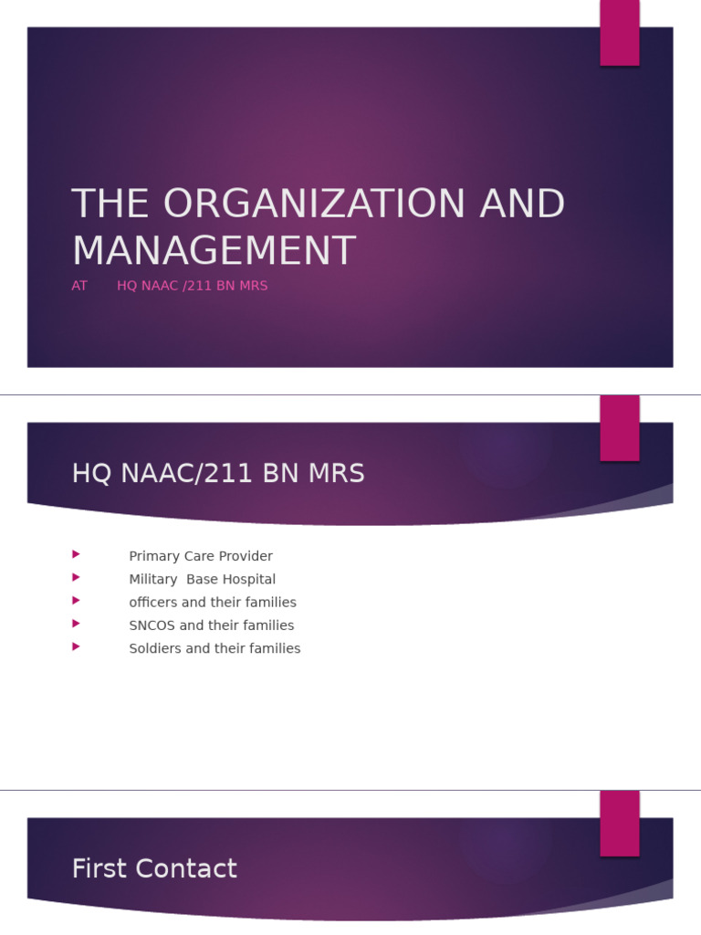 The Organization and Managent | PDF