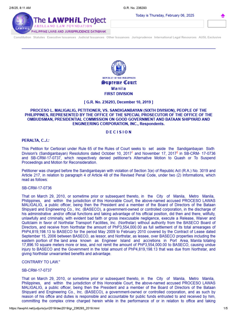 Sandiganbayan Jurisdiction Case Review | PDF | Crimes | Crime & Violence