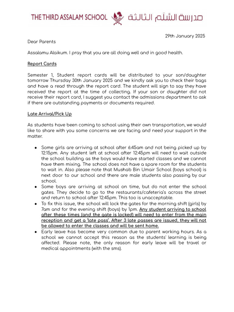 January Letter | PDF