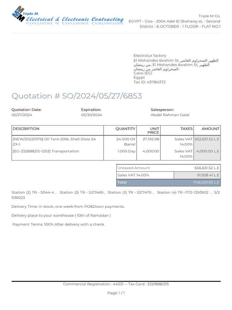 6853 | PDF | Payments | Taxes