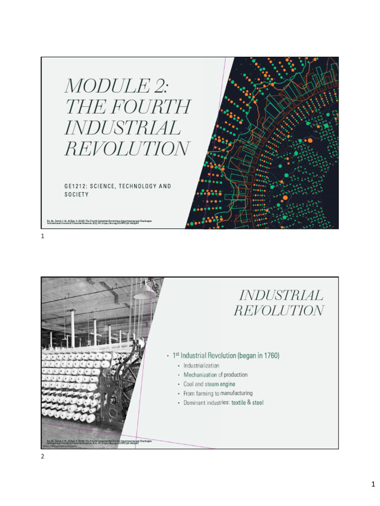 The Fourth Industrial Revolution Handout | PDF | Economies