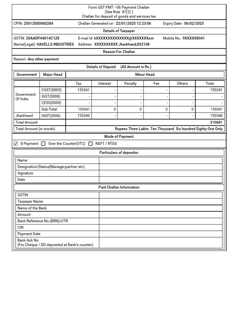 GST-CHALLAN - 2025-01-22T122308.769 | PDF