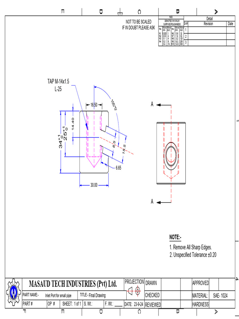Inlet Port Small Pipe Final | PDF