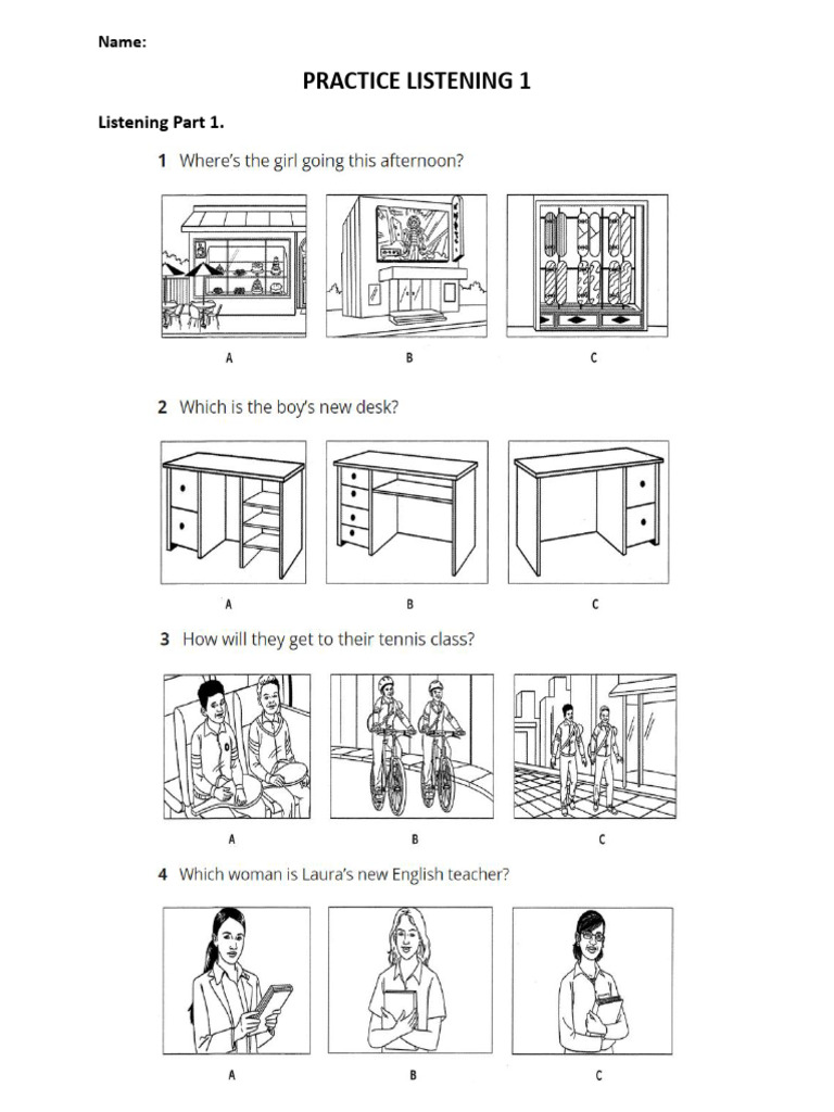 Listening Practice Questions for Students | PDF