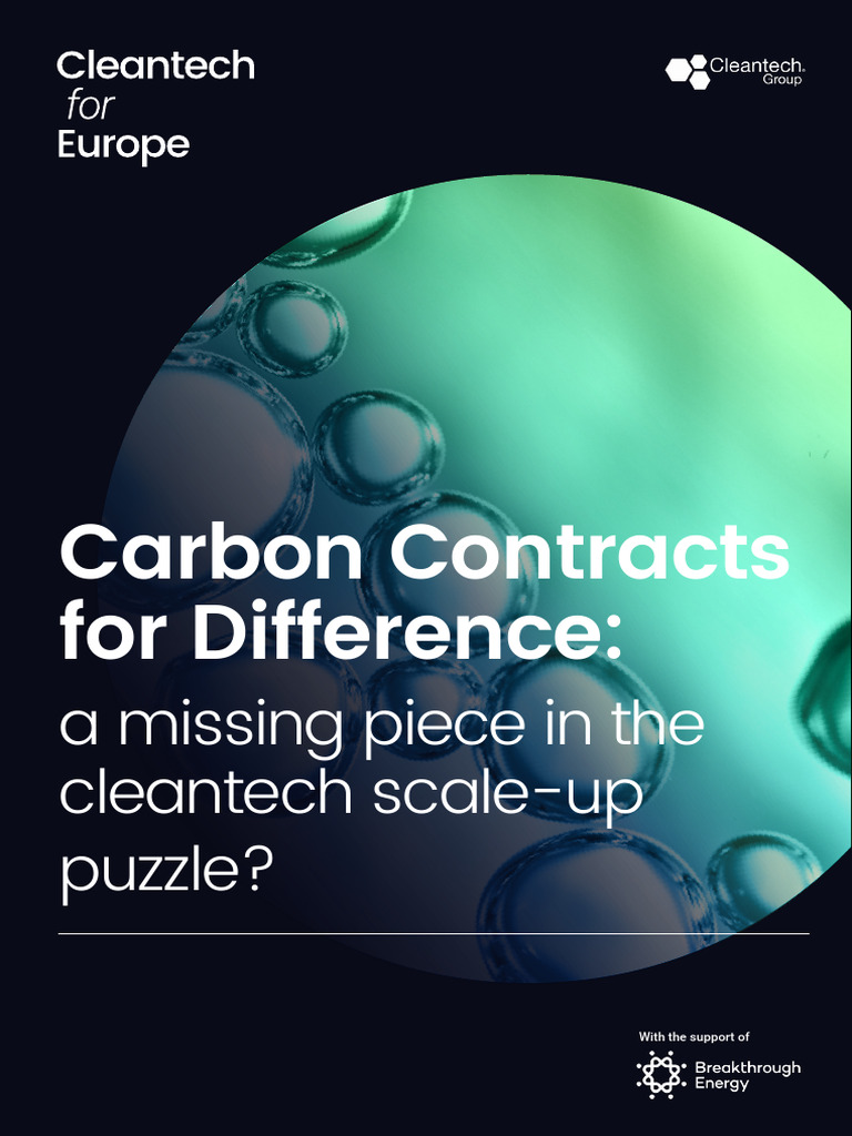 Cleantech For Europe - CCFDs 24.05.2022 | PDF | Clean Technology | Climate Change Mitigation
