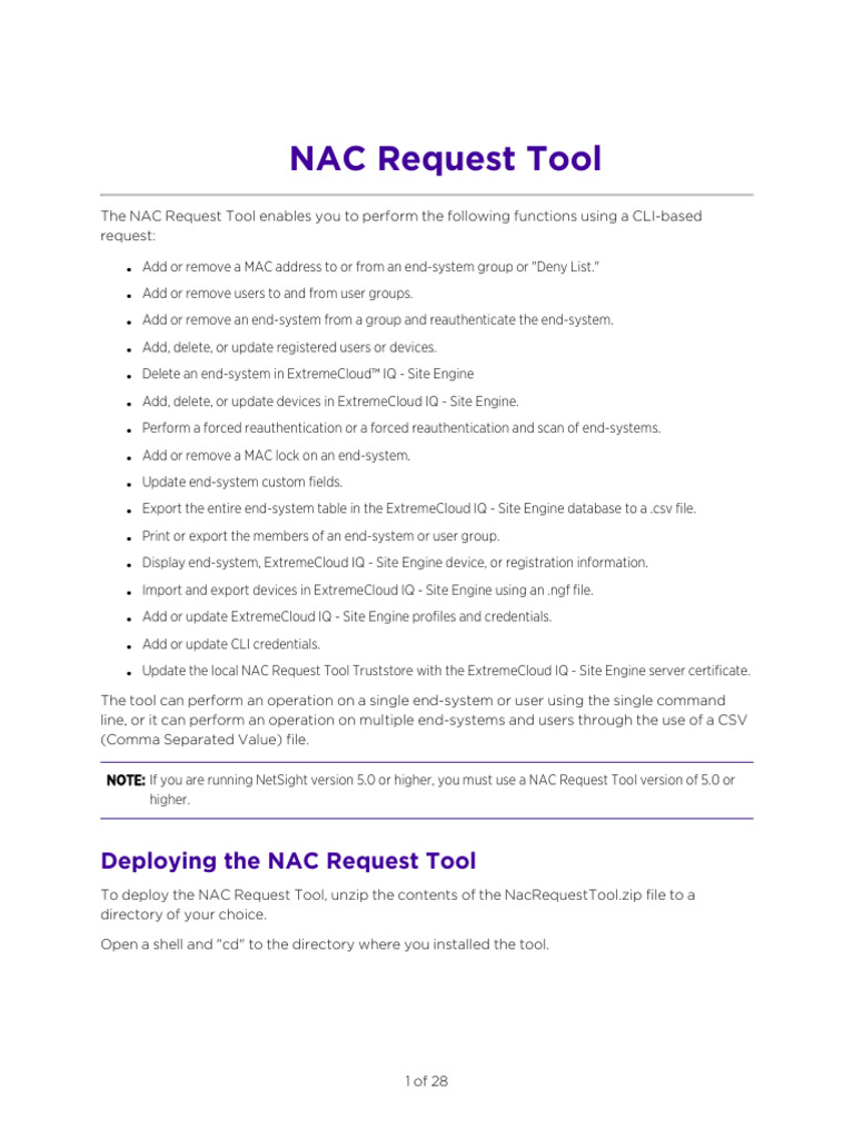 XIQSE 22.09.10 NAC Request Tool User Guide | PDF | Command Line ...