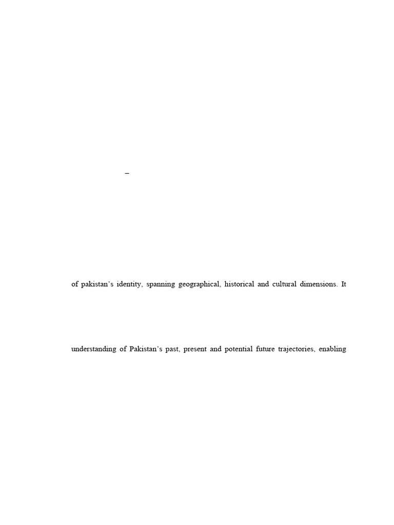 Pakistan Studies Course Overview | PDF | Pakistan | Liberal Arts Education