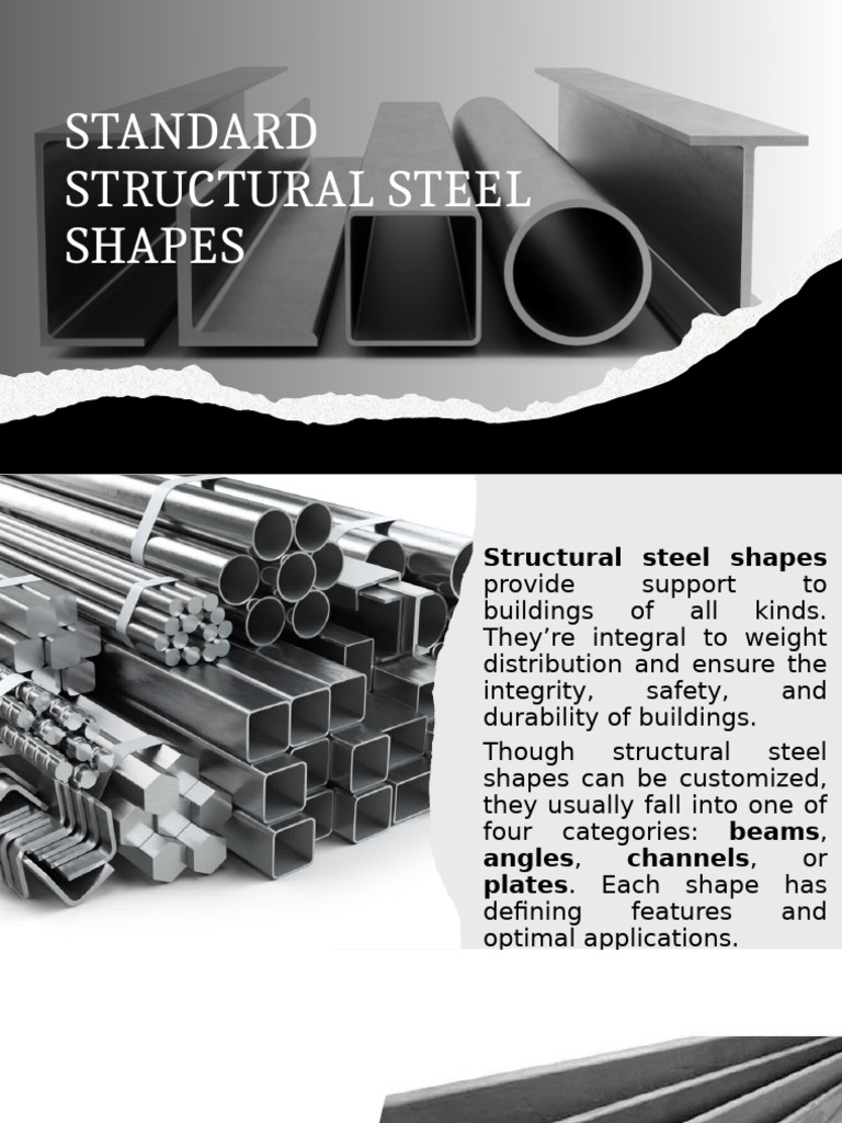 Types of Structural Steel Shapes | PDF | Beam (Structure) | Structural ...