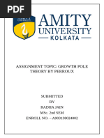 Perroux's Growth Pole Theory Explained | PDF