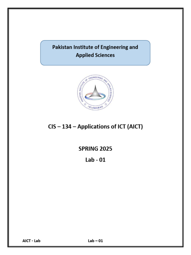 LAB-1 (AICT) (1) | PDF | Control Flow | Computer Programming LAB-1 (AICT) (1) | PDF | Control Flow | Computer Programming
