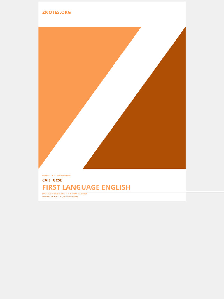 Caie Igcse First Language English Paper 1 Pdf Word Reading