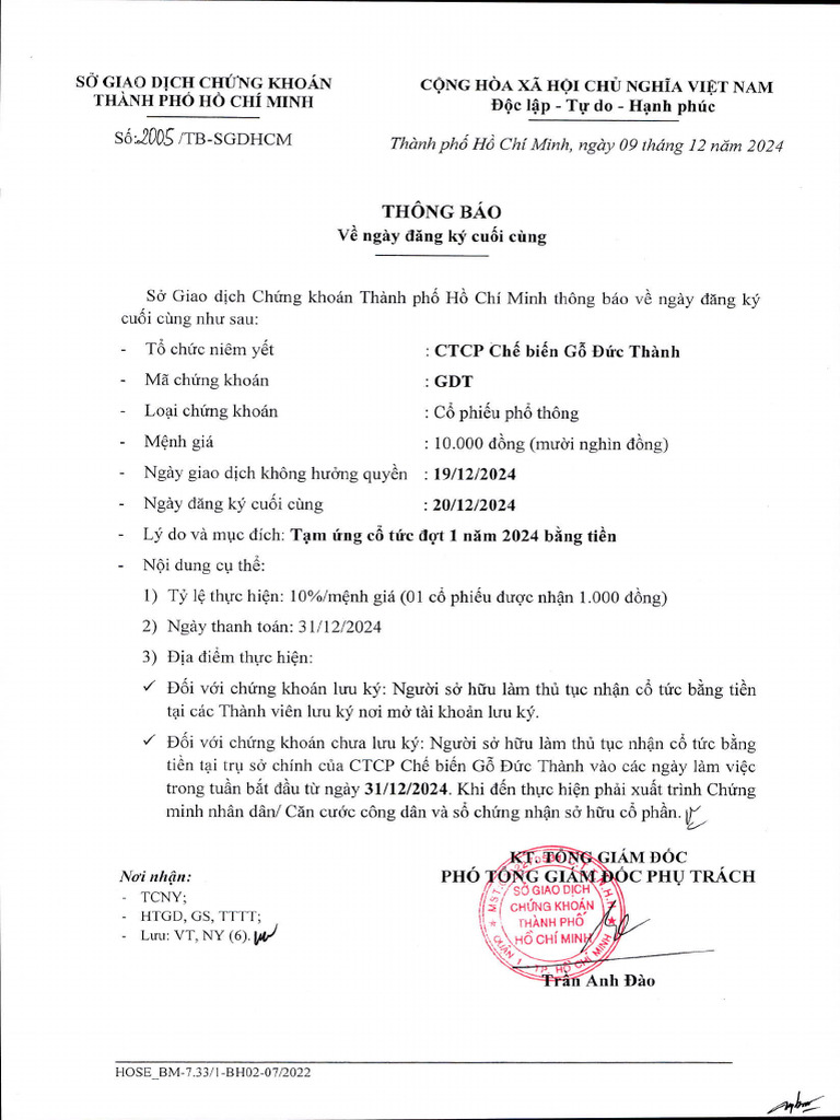 20241210_20241210 - GDT - TB ngay dkcc tam ung co tuc dot 1 nam 2024 bang tien | PDF