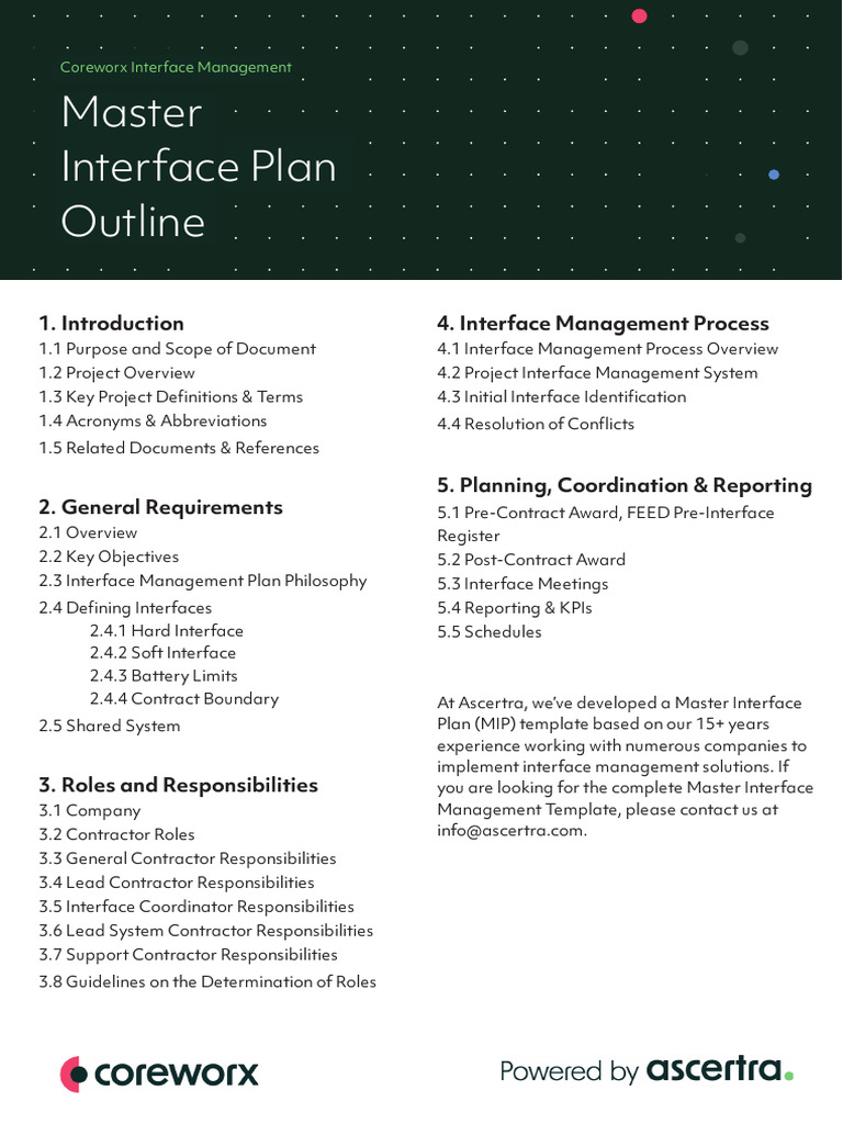 Master Interface Plan Outline | PDF