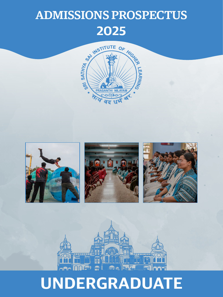 SSSIHL-Admissions-Prospectus-2025-Undergraduate-v3 | PDF | University ...