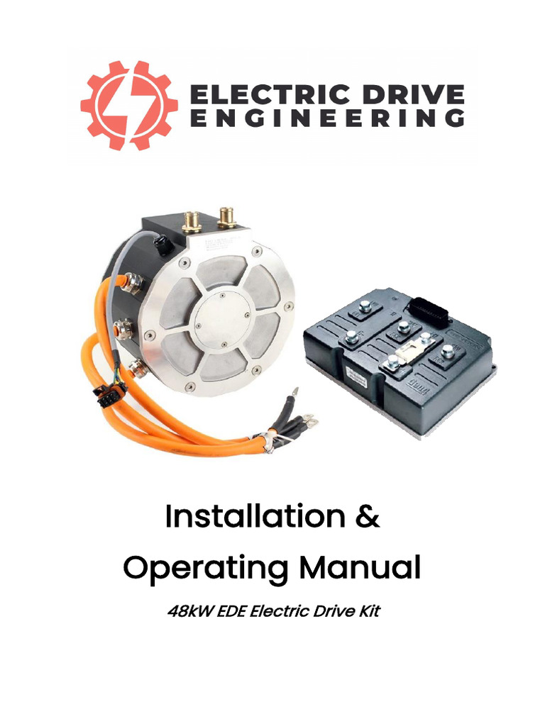 48kW EDE Electric Drive Kit Installation Operating Manual | PDF | Brake ...
