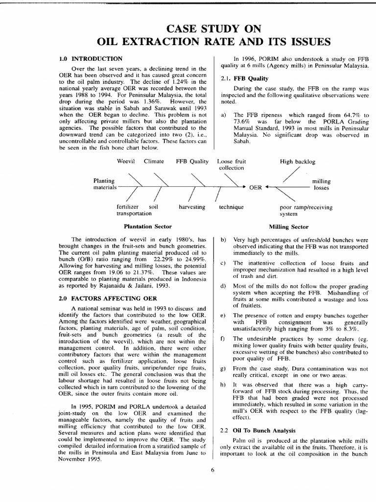 Case Study On Oil Xtraction Rates | PDF