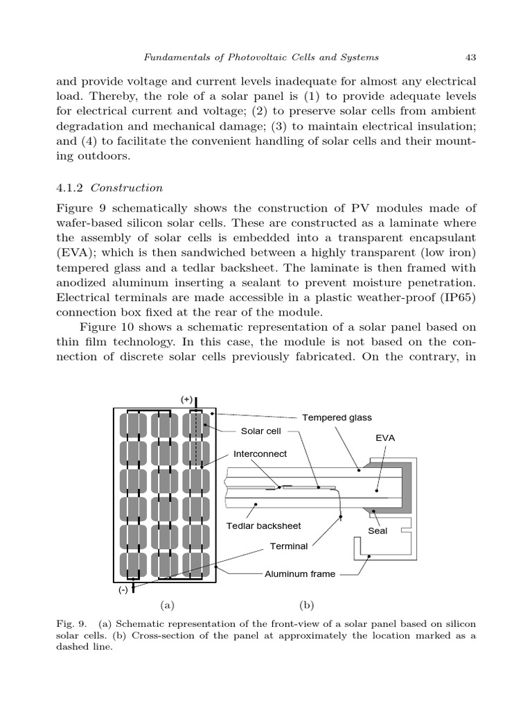 Photovoltaic Cells: Construction & Performance | PDF | Solar Panel ...