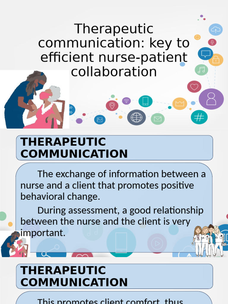 Week 3 Therapeutic Communication | PDF | Communication | Psychology