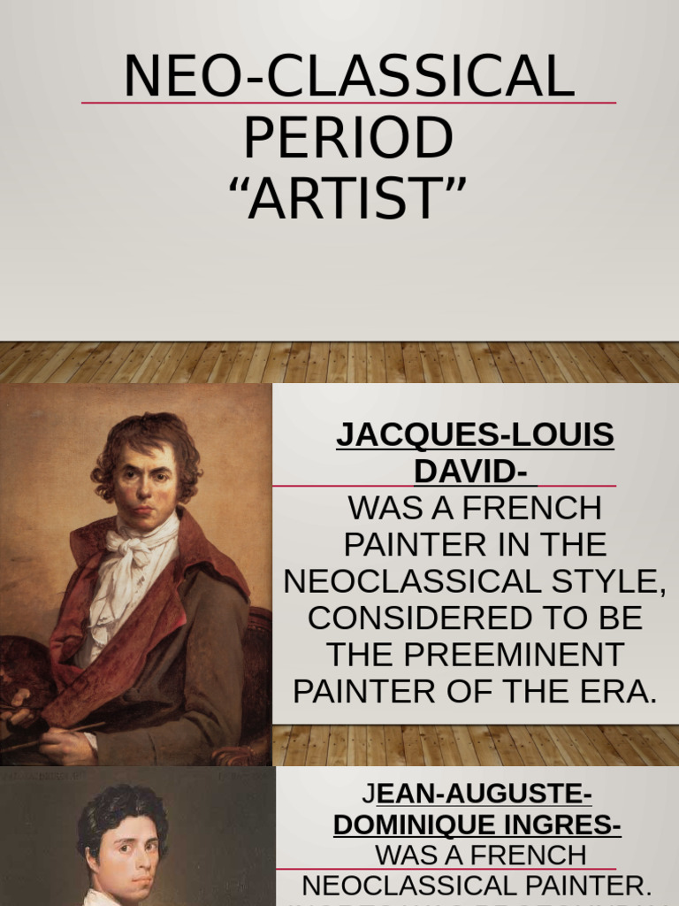 Neoclassical and Romantic Artists | PDF