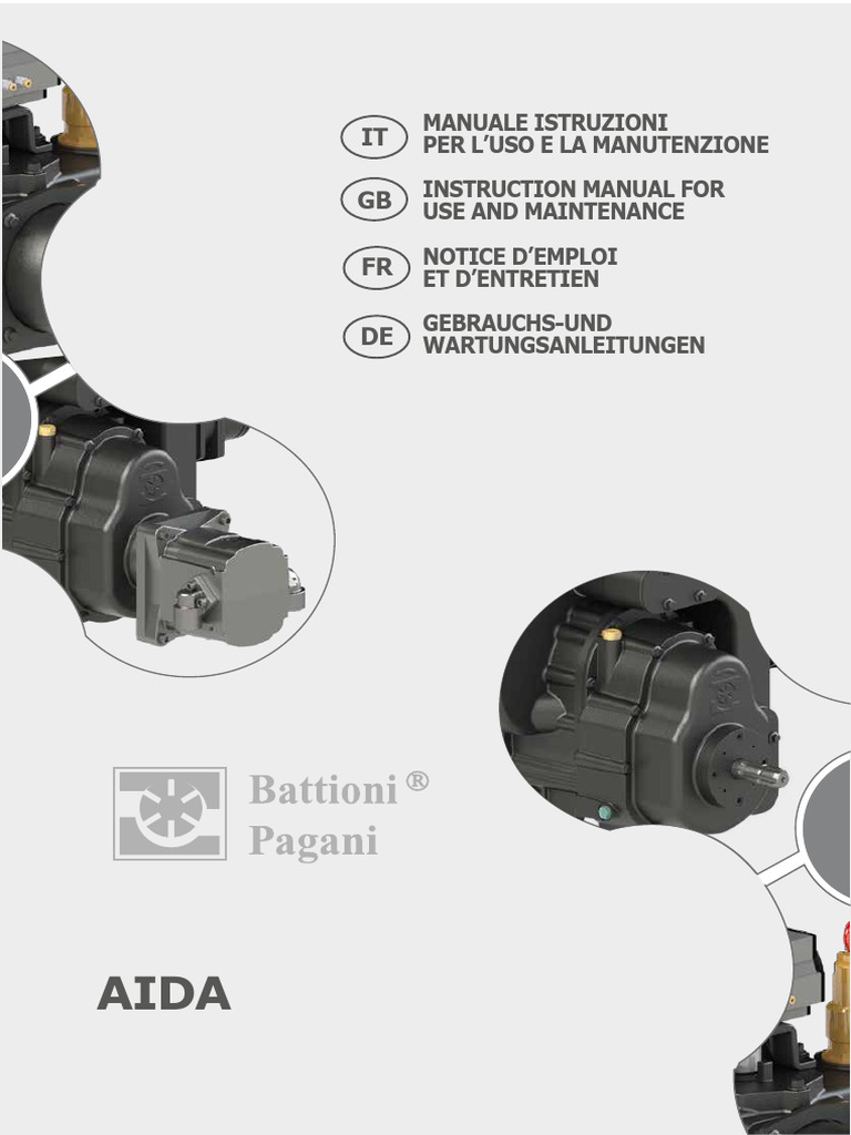 GB - Instruction Manual Aida Rev. 1 Del 18-11-2016 | PDF | Pump | Vacuum
