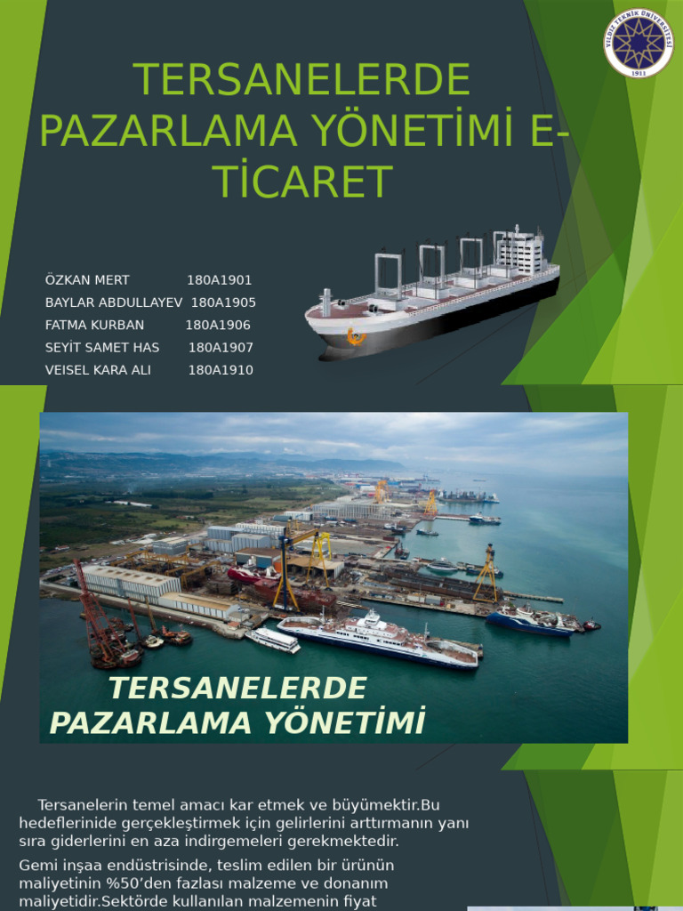 Tersanelerde Pazarlama Yönetimi E-Ticaret | PDF