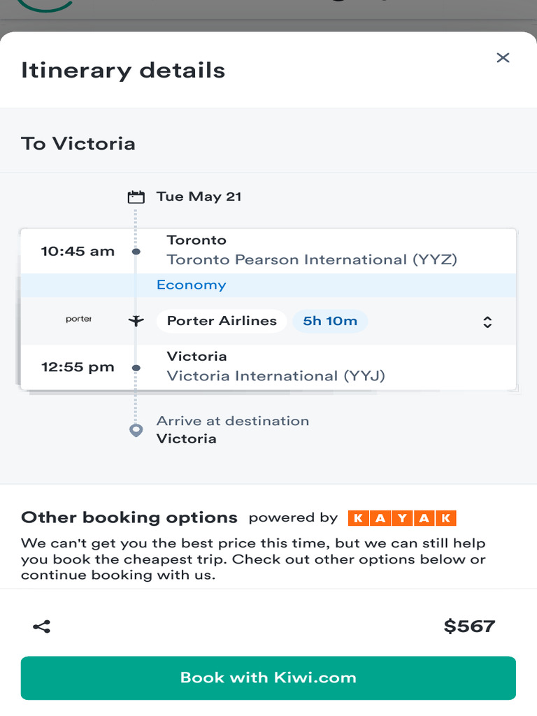 Toronto‎ – Victoria‎ trips | PDF