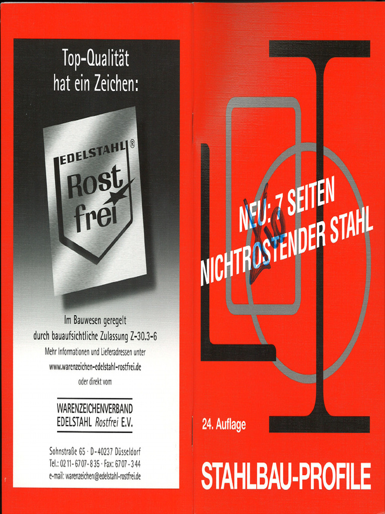 Stahlbau Profile 24te Auflage | PDF