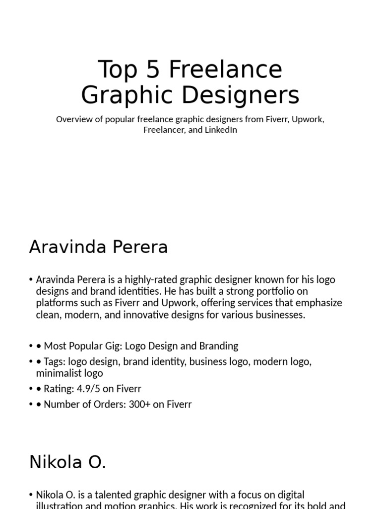 1st Freelancing Presentation | PDF | Logos | Graphic Design