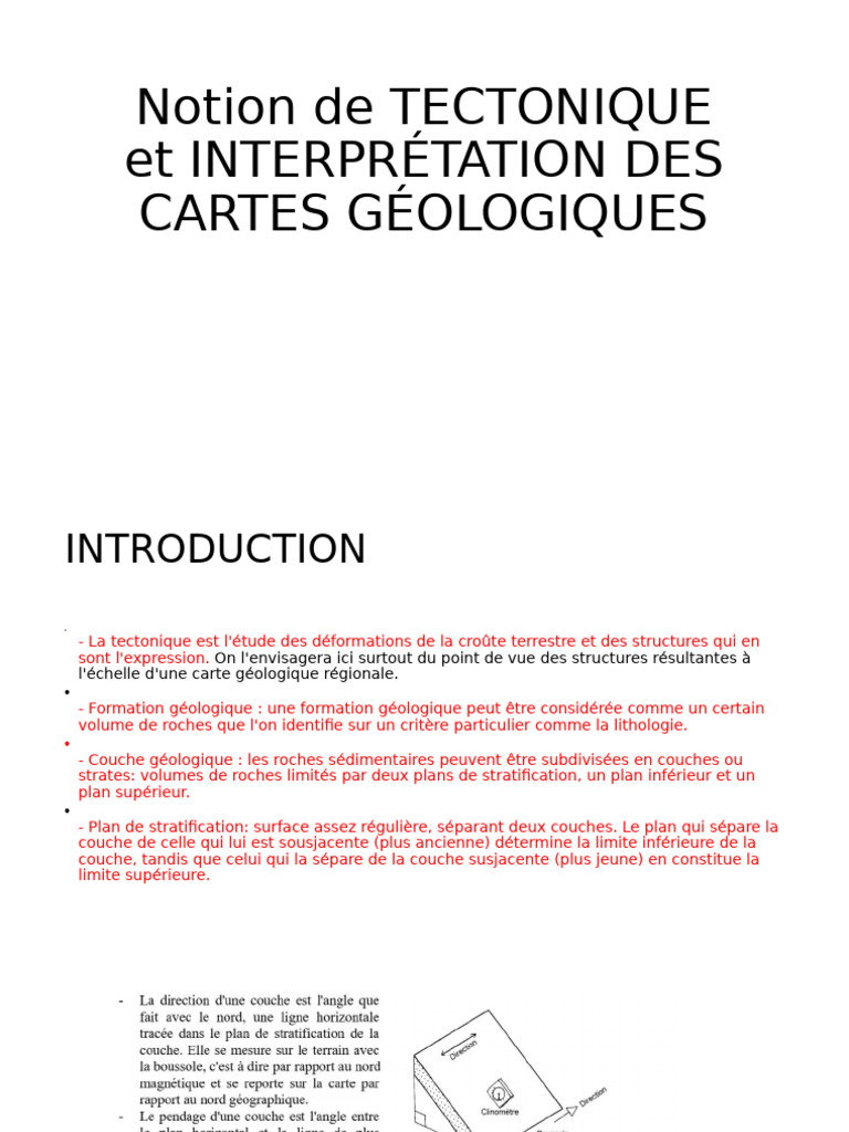 Geologie Generale Carto 1 | PDF