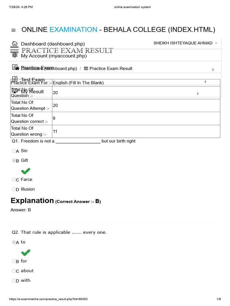 online examination system | PDF