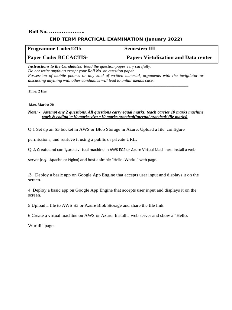 Practiacal paper Format (1) Excel | PDF