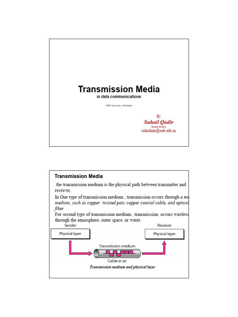 Transmission Media Pdf Transmission Medium Antenna Radio
