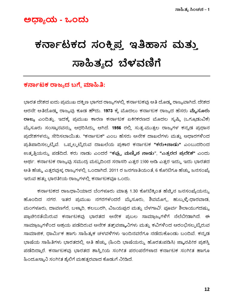 Sahitya Chintan Kannada | PDF