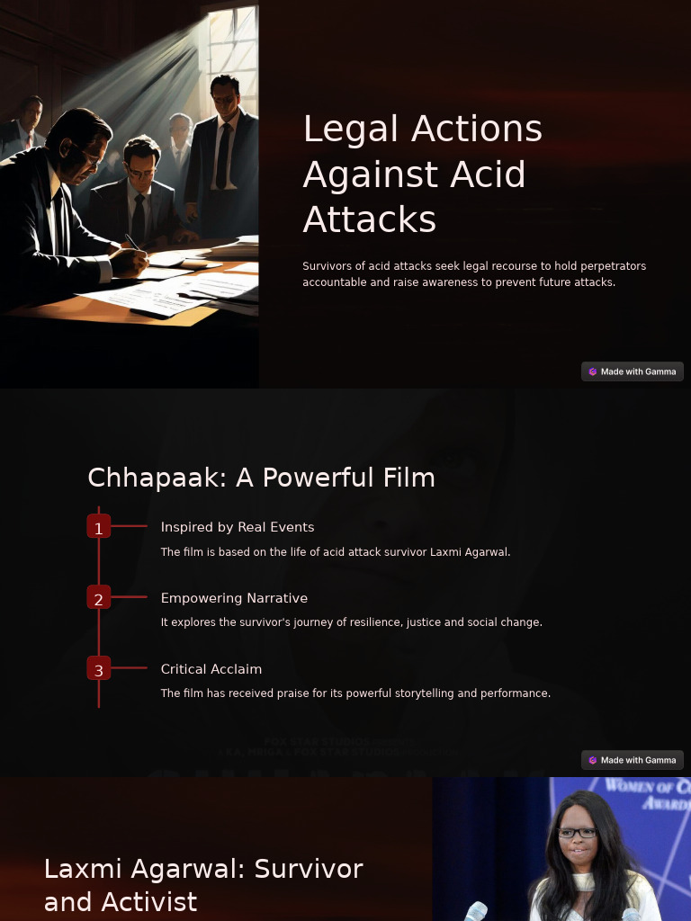Legal Actions Against Acid Attacks | PDF