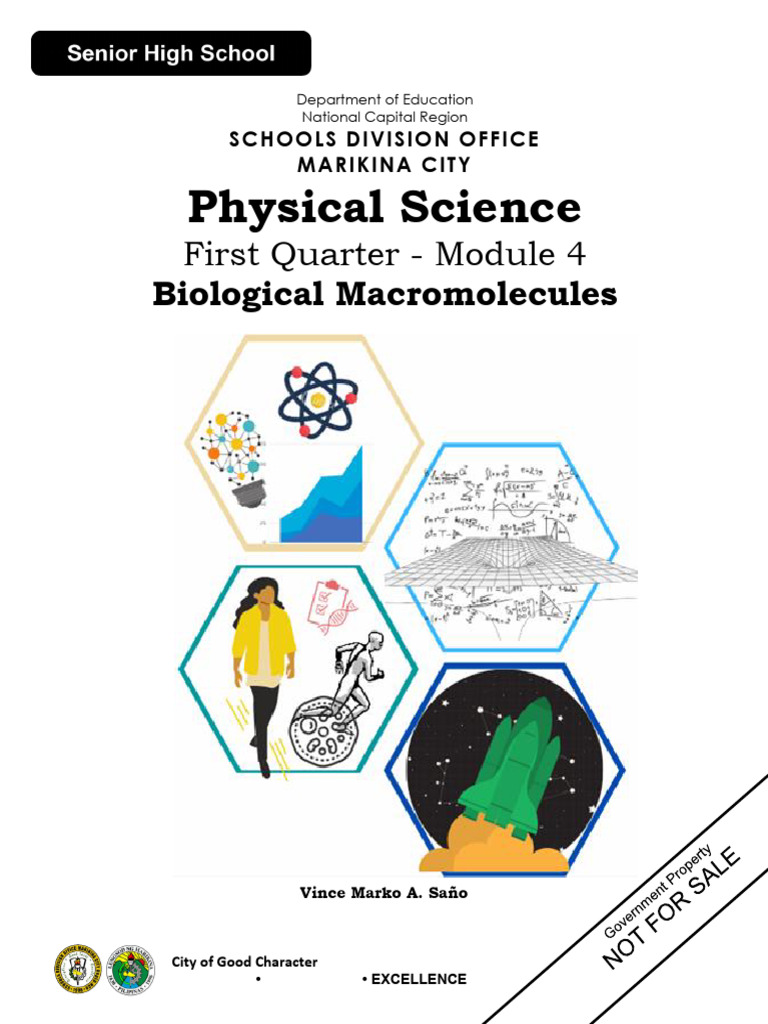 SHS_PHYSICAL SCIENCE 1_Q1_M4_Biological Macromolecules | PDF ...