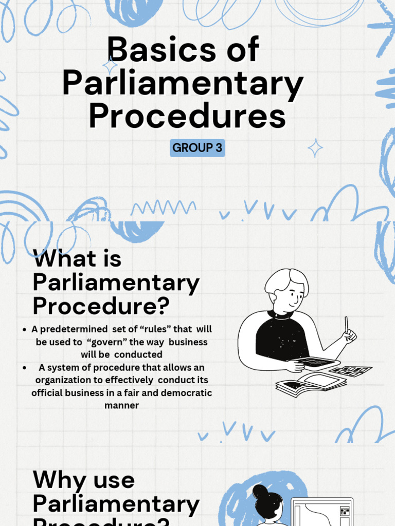 Basics-of-Parliamentary-Procedures | PDF | Government | Political Law