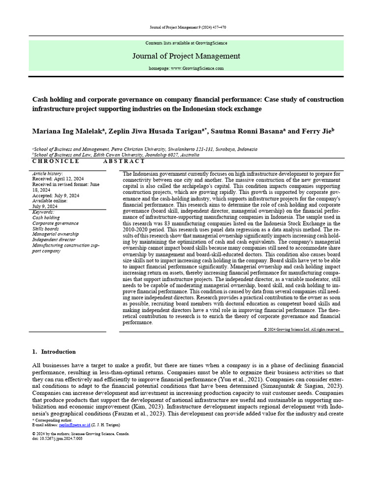 JPM 2024 17 | PDF | Corporate Governance | Market Liquidity