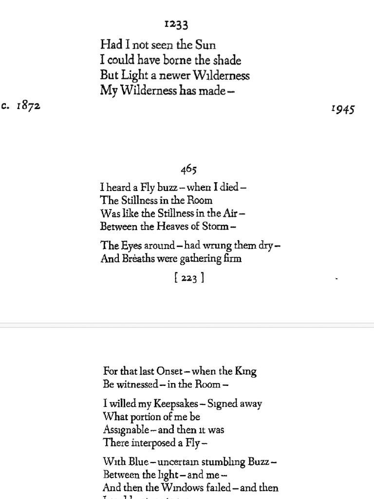 Dickinson-Selected Poems | PDF