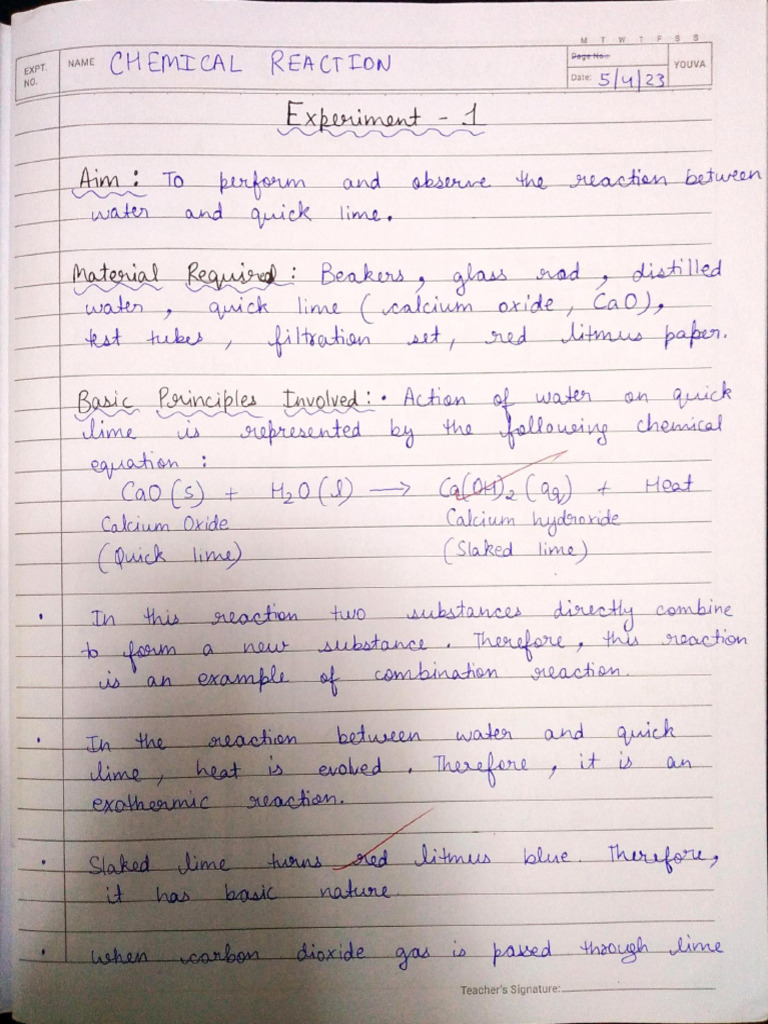 Chemistry Practical 1-3 | PDF