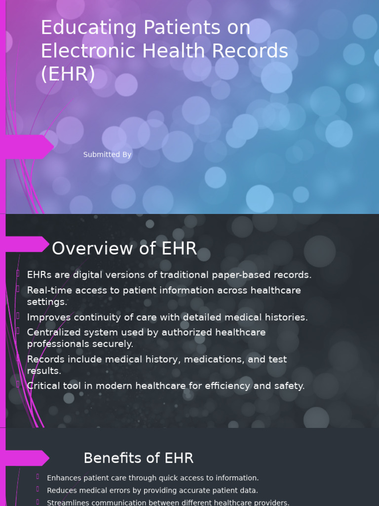 presenteaation | PDF | Electronic Health Record | Health Care