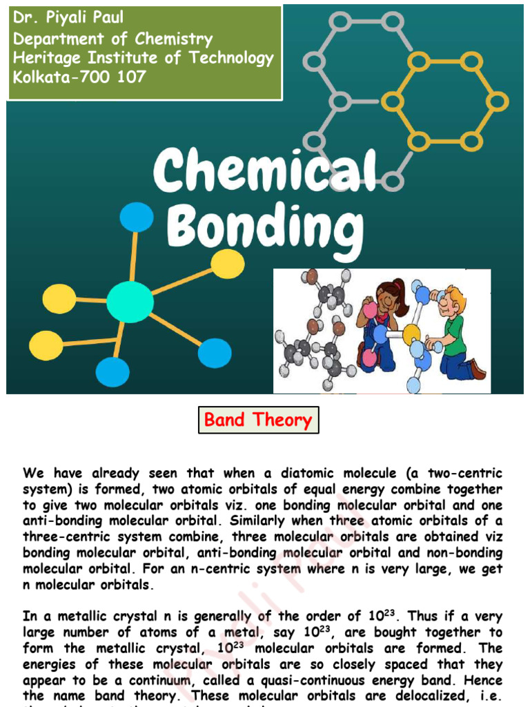 Chemical Bonding - Part 3 | PDF | Semiconductors | Molecular Orbital