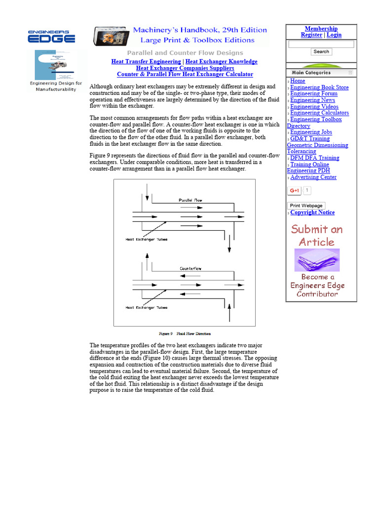 Parallel and Counter Flow Designs Heat Exchangers | PDF | Heat Transfer | Heat Exchanger
