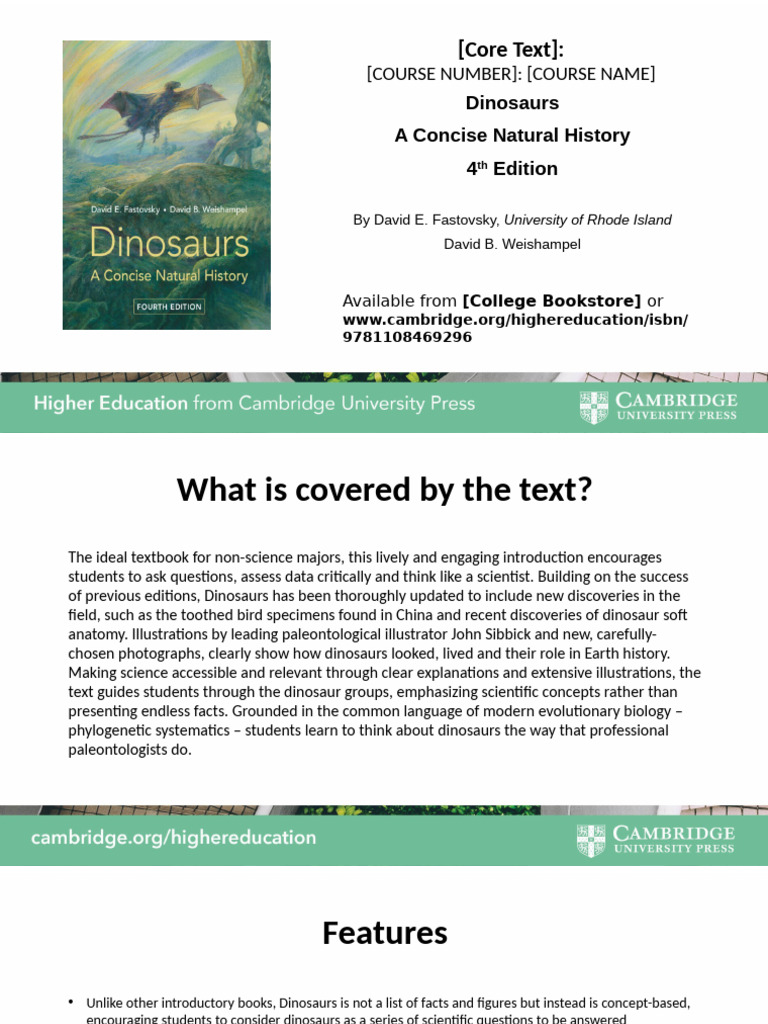 Dinosaurs: A Student's Guide | PDF | Ios | Dinosaurs