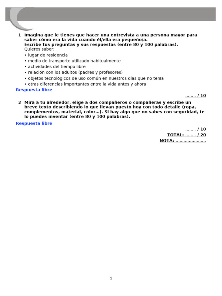 Produccion Escrita U9 SOL | PDF