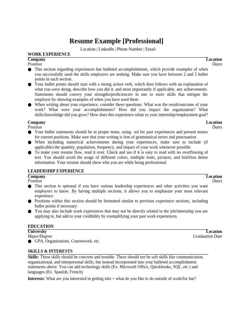 (MAKE A COPY) Wonsulting Resume Template + Resources | PDF | Marketing ...