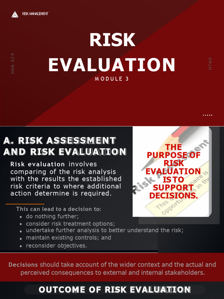 Pre Lim Chapter 3 Risk Management | PDF | Risk | Evaluation
